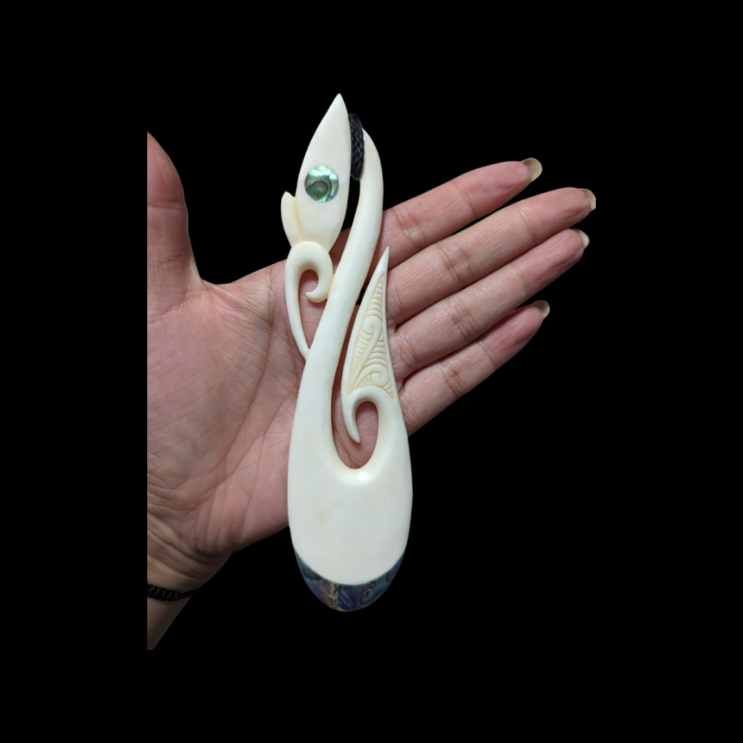 Large Bone Carving Manaia #9 – Pacific Shack Gold Coast