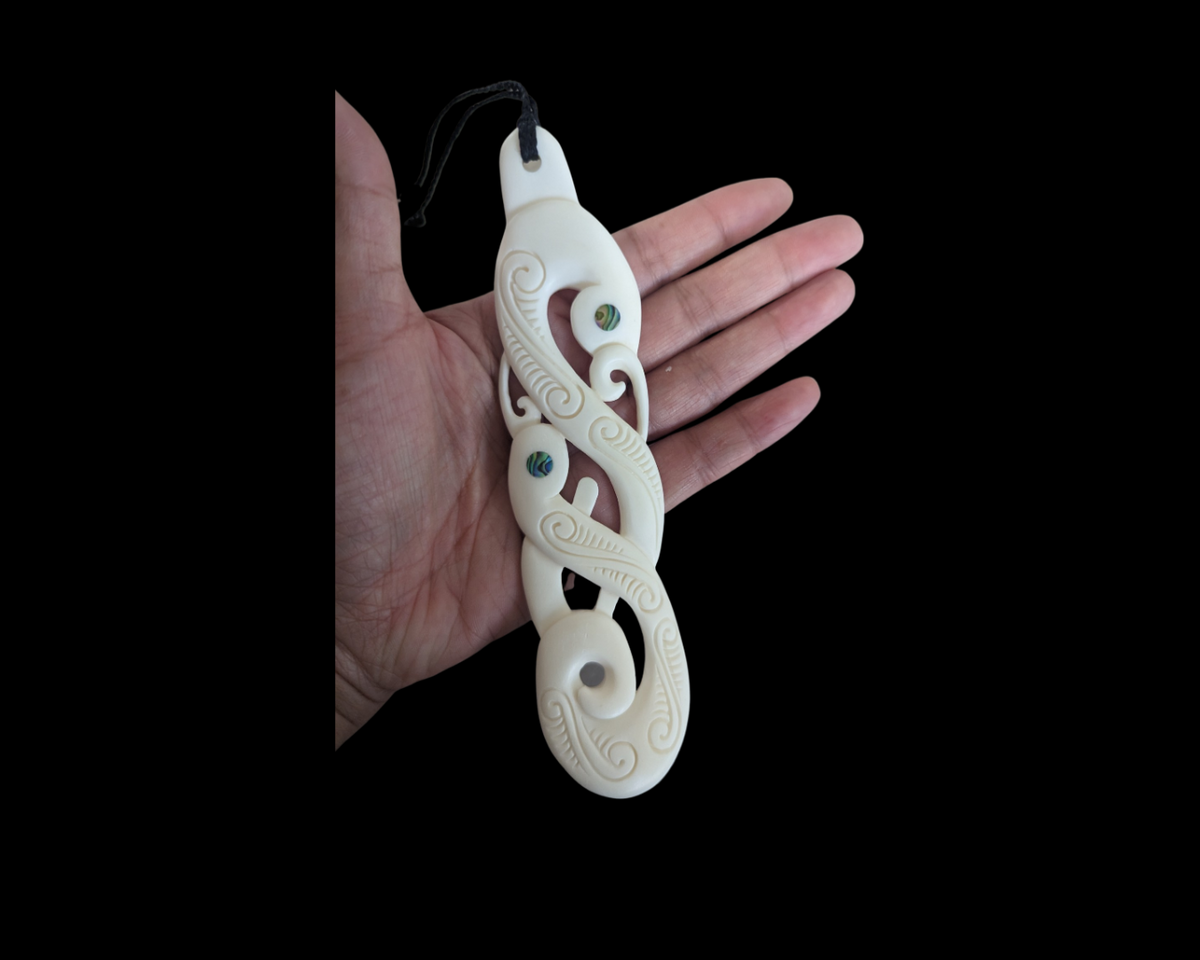 Large Bone Carving Manaia #19 – Pacific Shack Gold Coast