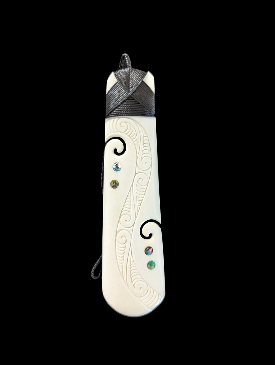 Large Toki Koru Bone Carving #1 – Pacific Shack Gold Coast