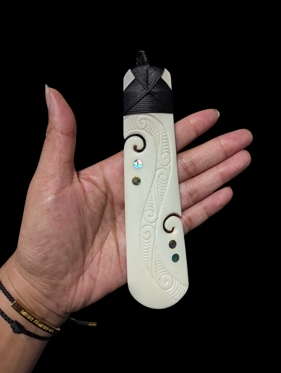 Large Toki Koru Bone Carving #1 – Pacific Shack Gold Coast