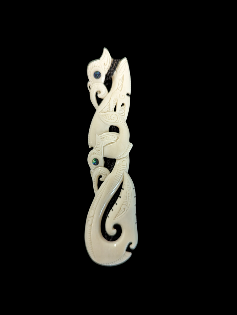 Large Bone Carving Manaia #17 – Pacific Shack Gold Coast