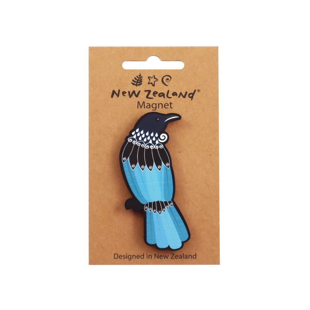 Magnet Wooden NZ Tui 73mm – Pacific Shack Gold Coast