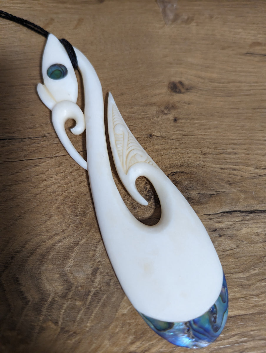 Large Bone Carving Manaia #9 – Pacific Shack Gold Coast