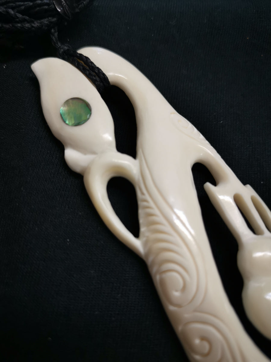 Large Bone Carving Manaia #4 – Pacific Shack Gold Coast