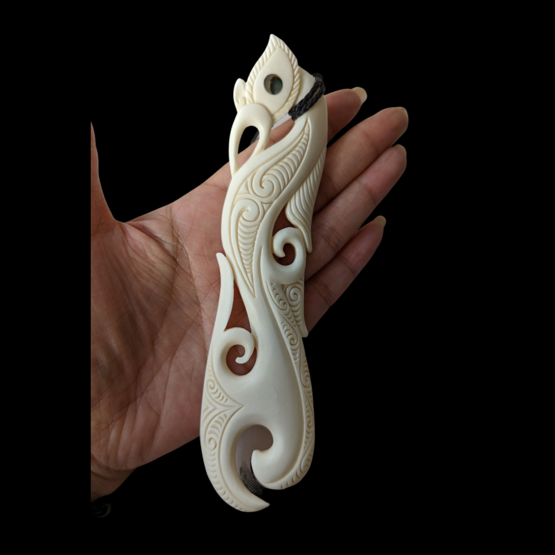 Large Bone Carving Manaia #30 – Pacific Shack Gold Coast