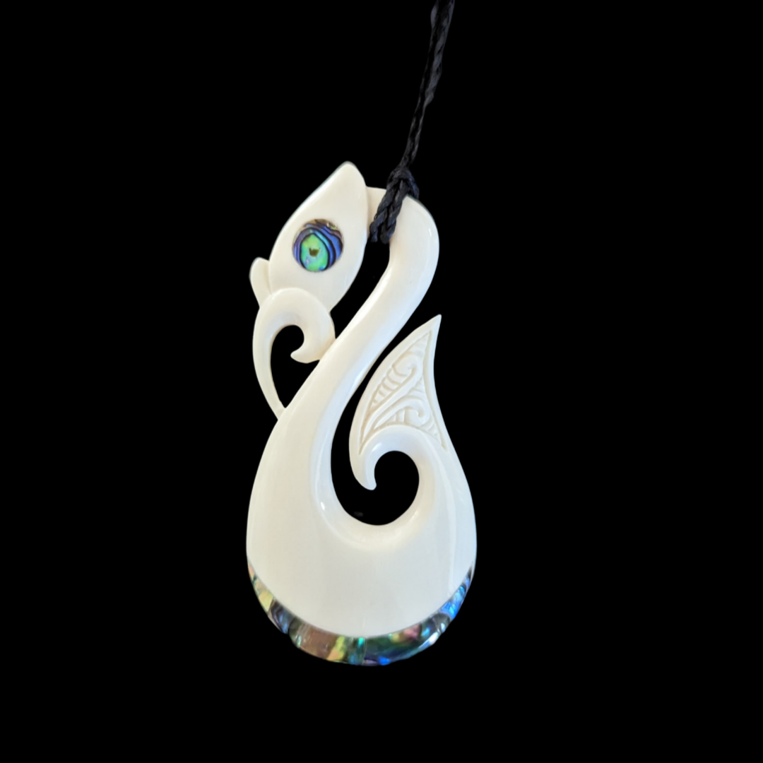 Medium Bone Carving Manaia #7 – Pacific Shack Gold Coast